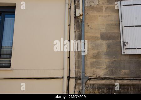 before and after facelift comparison of clean building facades with ...