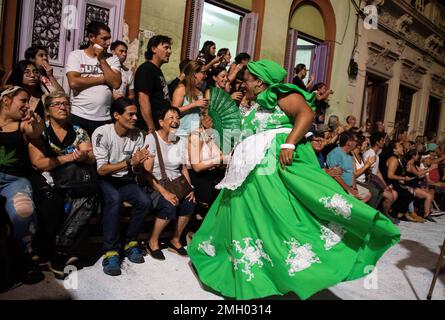 Carnival. Characters in the ´Las Llamadas´ parade, in Palermo ...