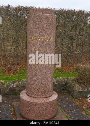 Newstead Millennium milestone , in the form of a Roman milestone ...
