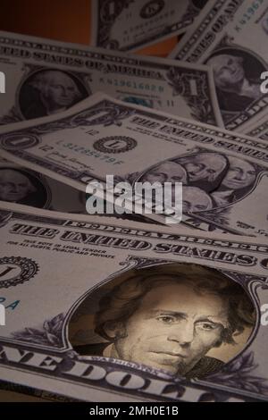 Money with juxtaposed presidential portraits Stock Photo - Alamy