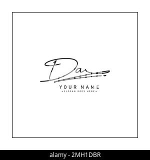 DA Handwritten Signature logo - Vector Logo Template for Beauty ...