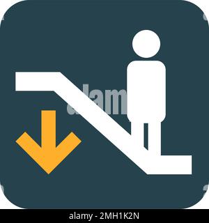 stairs down signal infographic Stock Vector Image & Art - Alamy