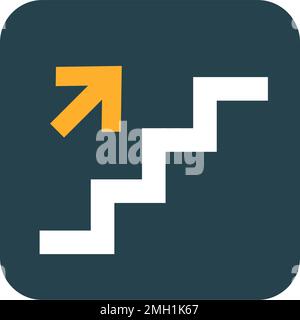 stairs up signal infographic Stock Vector Image & Art - Alamy