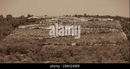 VIS, CROATIA, EUROPE - Issa Megaron House, modern architecture, on the ...