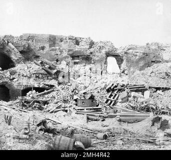 The ruins of Fort Sumter after is capture by the Confederate Army. The ...