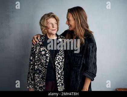 Agnes Gund, left, and director Catherine Gund pose for a portrait to ...