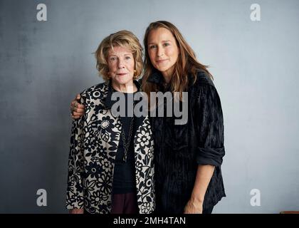 Agnes Gund, left, and director Catherine Gund pose for a portrait to ...
