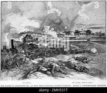 The siege of Lexington, also known as the First Battle of Lexington or ...