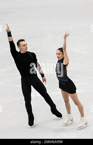 Federica SIMIOLI & Alessandro ZARBO (CZE), during Pairs Short Program ...