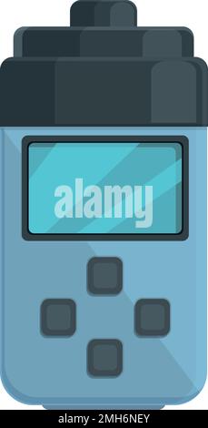 Gas detector tool icon cartoon vector. Check equipment. Digital ...