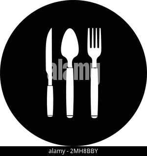 spoon fork knife logo illustration design Stock Vector Image & Art - Alamy