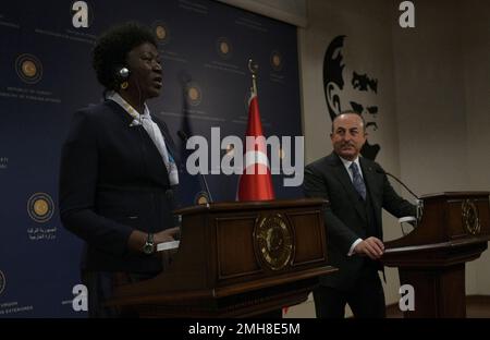 Awut Deng Achuil, the South Sudan Minister for Foreign Affairs and the ...