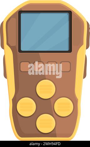 Gas detector tool icon cartoon vector. Check equipment. Digital ...