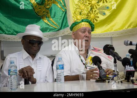 Cuban Santeria priests, also known as babalaos, gather for the Hand of ...