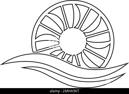 water wheel logo vektor template Stock Vector Image & Art - Alamy