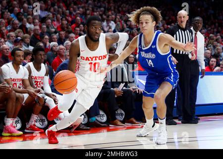 Dayton's Jalen Crutcher (10) drives against Mississippi State's Lamar ...