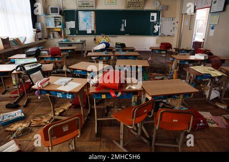 Abandoned school after an earthquake years ago Stock Photo - Alamy