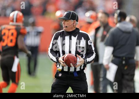 Line Judge Jeff Seeman is shown during the second half of an NFL ...