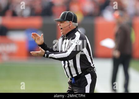 Line Judge Jeff Seeman is shown during the second half of an NFL ...