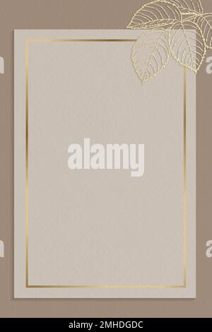 Blank rectangle leafy frame vector Stock Vector Image & Art - Alamy