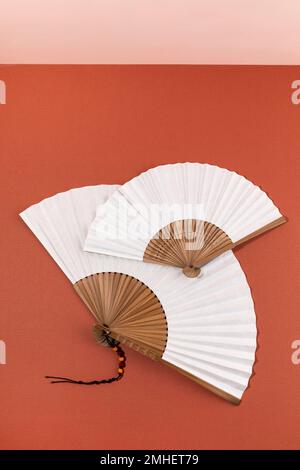 collection of korean traditional objects oriental hand fan Stock Photo ...