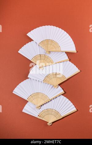 collection of korean traditional objects oriental hand fan Stock Photo ...