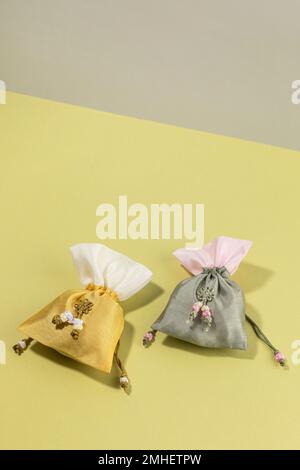 collection of korean traditional objects lucky bag Stock Photo - Alamy