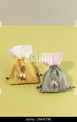 collection of korean traditional objects lucky bag Stock Photo - Alamy