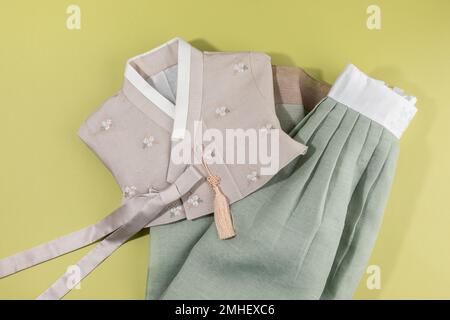 collection of korean traditional objects hanbok and Norigae Stock Photo ...