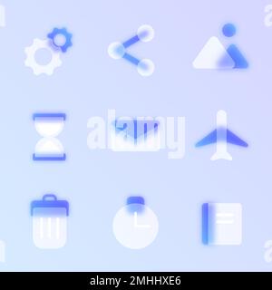 mail glass morphism trendy style icon Stock Vector Image & Art - Alamy