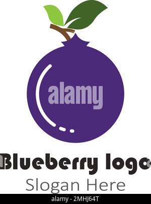 Blueberry logo vector illustration design template Stock Vector Image ...