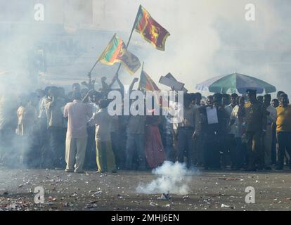 Sri Lanka: Armed Tamil Tiger (LTTE) troops in the back of a camouflaged ...