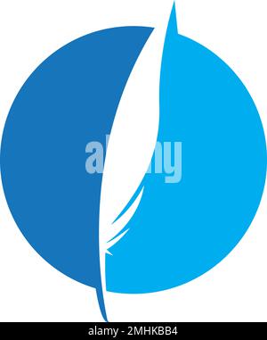 Quill logo vector illustration design template Stock Vector Image & Art ...