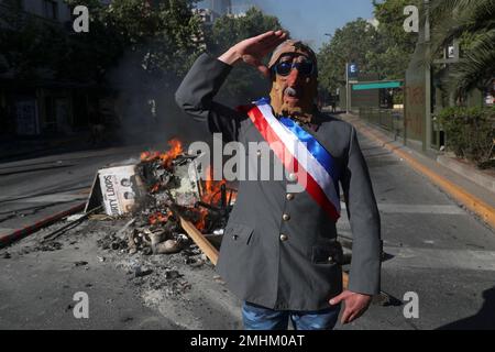 CHILE. THE LATE MILITARY DICTATOR GENERAL PINOCHET. SANTIAGO, CHILE ...