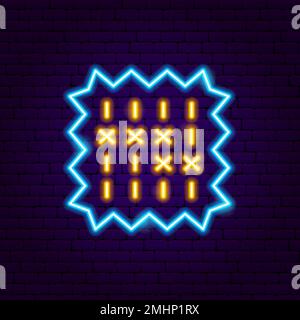 Cross Stitch Neon Sign Stock Vector Image & Art - Alamy
