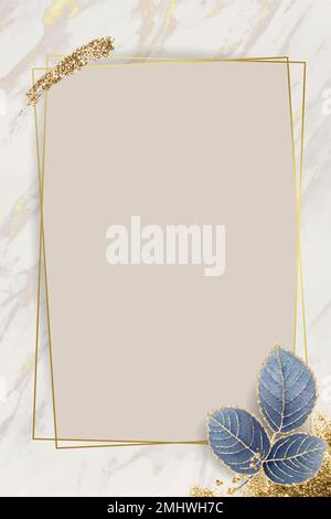 Blank rectangle leafy frame vector Stock Vector Image & Art - Alamy