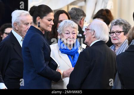 Crown Princess Victoria with Monica Rothschild Trollsas (blue scarf) at ...