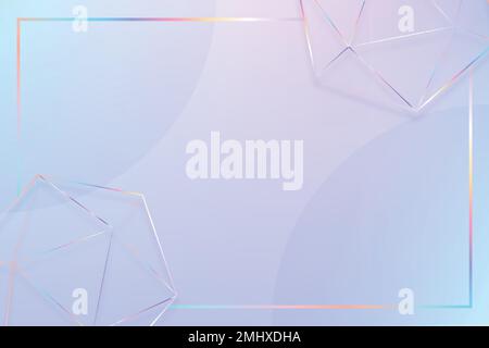 Geometric shapes border vector background design space Stock Vector ...