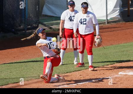 Sahvanna Jaquish during the USA Softball Women's Olympic Team Selection ...