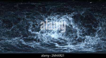 360° view of Space nebula with stars. Virtual reality environment 360 ...