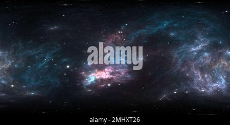 360° view of 360 degree space nebula panorama, equirectangular ...