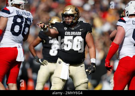 Colorado Buffaloes center Tim Lynott (56) in the first half of an NCAA ...