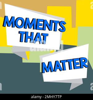 Inspiration showing sign Moments That Matter. Word for Meaningful ...