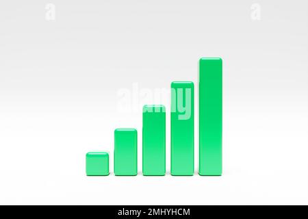3d illustration of indication icon, green ready indicator Stock Photo ...