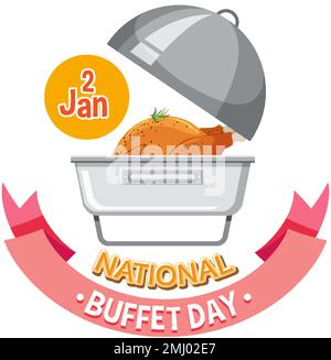 National Buffet Day Banner Design illustration Stock Vector Image & Art ...