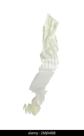 Cut fresh napa cabbage isolated on white Stock Photo - Alamy