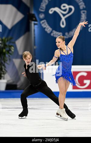 Mariia PINCHUK & Mykyta POGORIELOV (UKR), during Junior Ice Dance ...