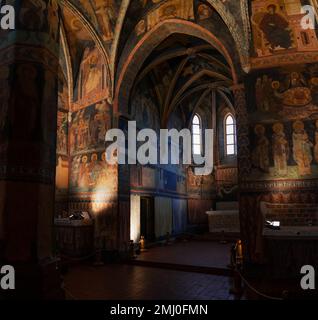 Interior view of the Holy Trinity Chapel, which was decorated for a ...