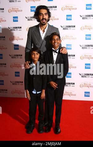 Actors Dev Patel (left), and David Wenham (right), pose for a ...