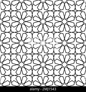 modern pattern mashrabiya vector design. black and white background ...